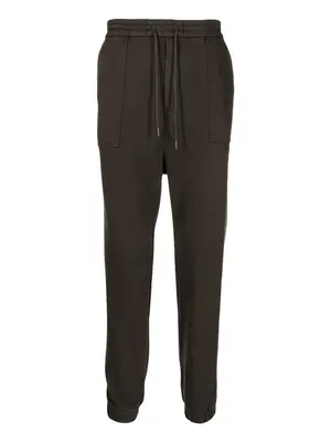 JUUN.J Elasticated-waist Cotton Track Pants - Brown