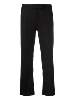 BLANCA VITA Portula Pintuck-detail Cropped Trousers - Black