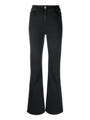 Patrizia Pepe Flared Jeans - Black