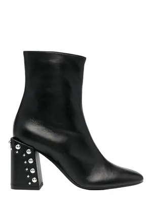 Furla Studded-heel Ankle Boots - Black