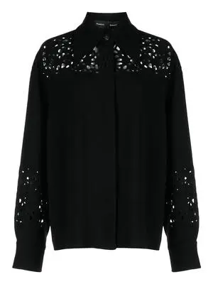 PROENZA SCHOULER Broderie Anglaise Crepe Shirt