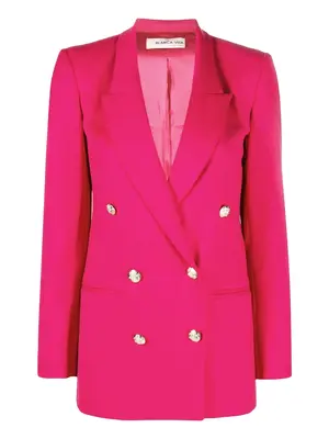 BLANCA VITA Sophilia Double-breasted Blazer - Pink