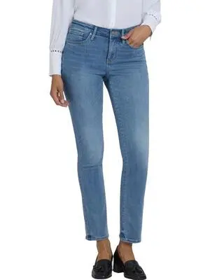 NYDJ Sheri Slim Straight Leg Jeans - Bastille Sea