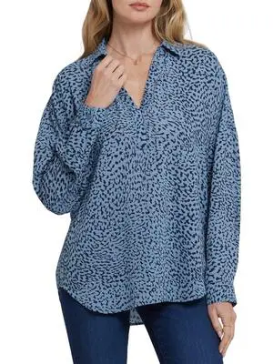 NYDJ Becky Recycled Polyester Georgette Blouse - Charlottes