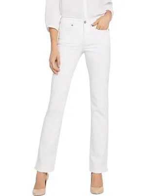 NYDJ Marilyn Straight Leg Jeans - Optic White