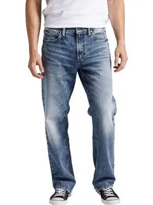 SILVER JEANS CO. Grayson Classic Fit Straight Leg Jeans - Indigo