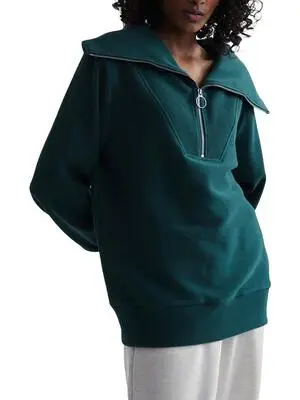 Varley Varley Vine Ottoman Half Zip Pullover Conifer