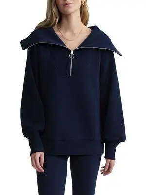 Varley Varley Vine Ottoman Half Zip Pullover Dark Sapphire