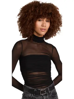 Free People Under It All Thong Bodysuit - Black