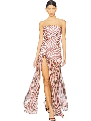 Retrofete Nicole Dress - Earl Rose Zebra