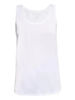 Majestic Filatures Lyocell Cotton Tank Top Blanc