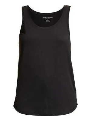 Majestic Filatures Lyocell Cotton Tank Top Noir