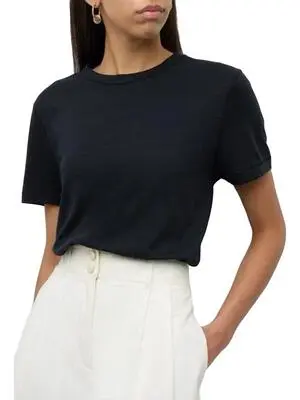 Majestic Filatures Lyocell Cotton Crewneck Tee - Black