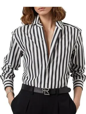 Ralph Lauren Capri Striped Shirt - White Multi