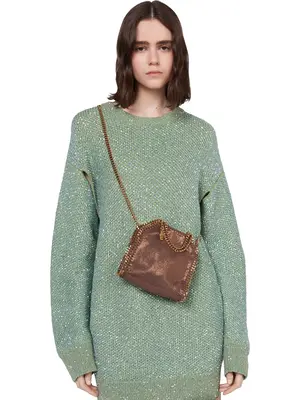 Stella McCartney Stella McCartney Falabella Mini Tote Bag Bronze