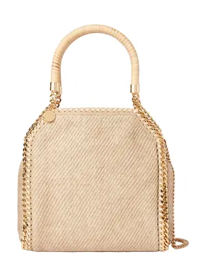 Stella McCartney Stella McCartney Falabella Mini Tote Bag Natural Beige