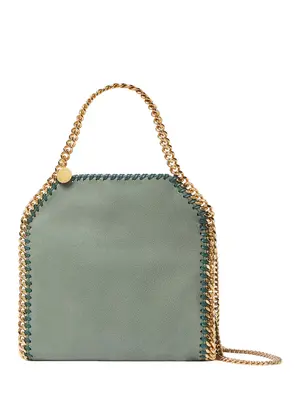 Stella McCartney Falabella Tiny Tote Bag Stone Green