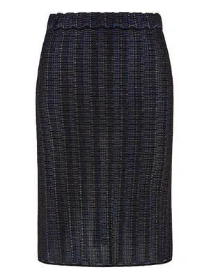 FERRAGAMO Knitted Wrap Skirt Brown