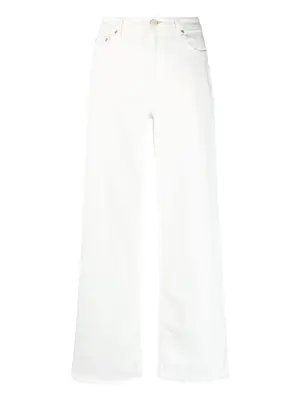 WON HUNDRED High-rise Straight-leg Jeans - White