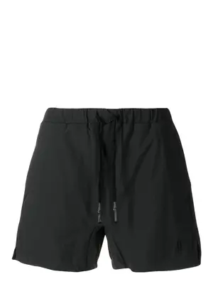 Boris Bidjan Saberi 11 Embroidered Logo Detail Shorts - Black