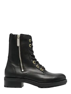 Tommy Hilfiger 40mm Zip-up Biker Boots - Black