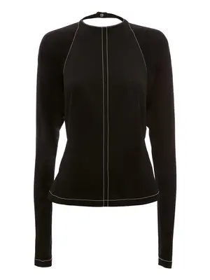 JW ANDERSON JW Anderson Open-Back Long-Sleeve Top