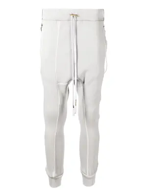 Boris Bidjan Saberi Crop-crotch Detail Track Pants - Grey