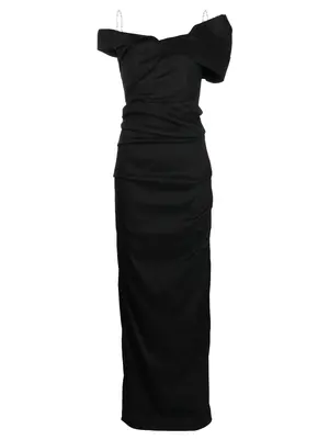 Rachel Gilbert Dahli Embellished Gown - Black