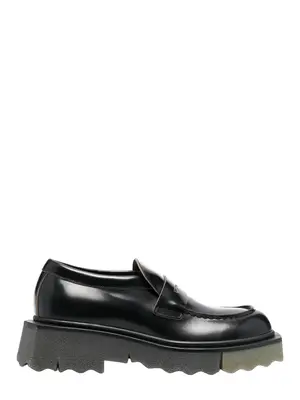 Off-White Calf Sponge Loafers - Black