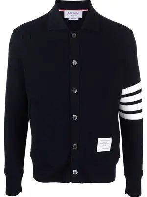 Thom Browne 4-bar Cashmere Cardigan - Blue