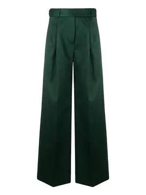 Proenza Schouler Crepe Wide-leg Trousers - Green