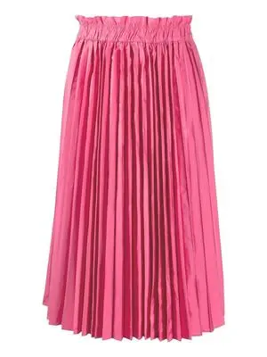 Red Valentino Pleated Midi Skirt - Pink