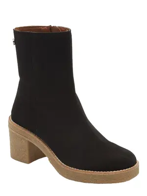 TONI PONS Toni Pons Piani Suede Ankle Bootie Black
