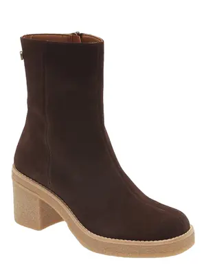 TONI PONS Toni Pons Piani Suede Ankle Bootie Marro Brown