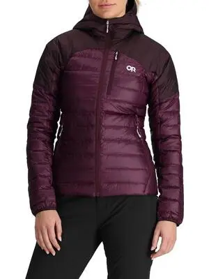OUTDOOR RESEARCH Helium 800 Fill Power Down Hooded Jacket - Amethyst