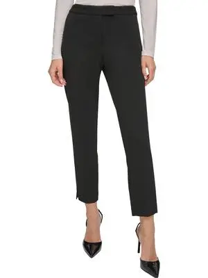 Dkny Foundation Slim Leg Trousers - Black
