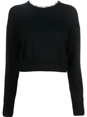 PACO RABANNE Rabanne Chain-Link Neckline Sweater