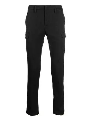 DONDUP Mid-rise Straight-leg Trousers - Black