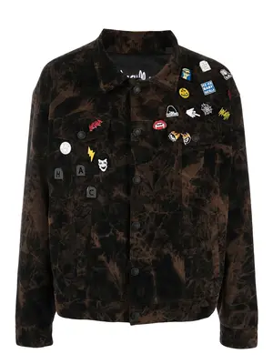 HACULLA. Pin-detail Tie-dye Jacket - Brown