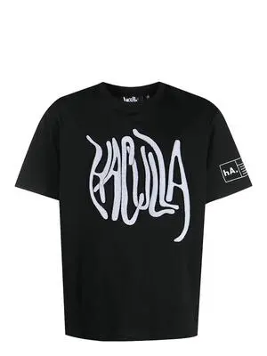 HACULLA. Chenille Logo Patch T-shirt - Black