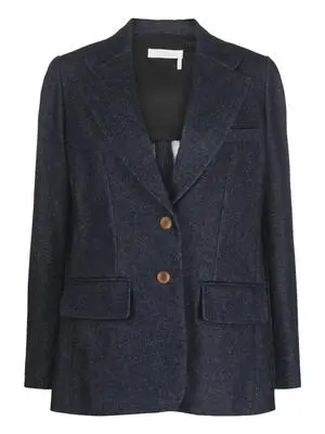 CHLOÉ Two-Button Denim Blazer