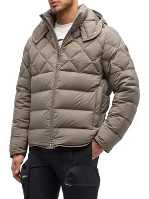 Moncler Moncler Cecaud Quilted Down Jacket Medium Grey