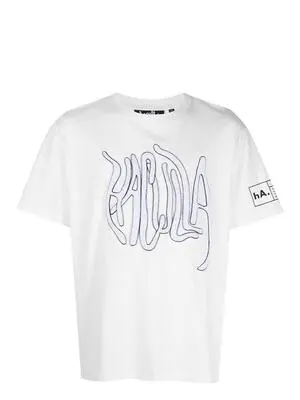 HACULLA. Chenille Logo Patch T-shirt - White