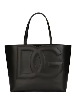 Dolce & Gabbana Medium Dg Logo Tote - Black