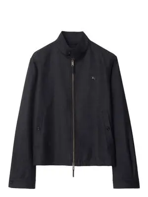 Burberry Wool Harrington Jacket - Brisk Grey