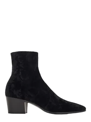 Saint Laurent Vassili 60 Zipped Boots - Noir