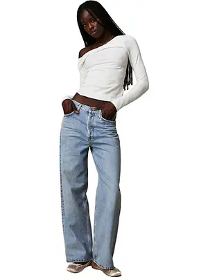 AGOLDE Low-Rise Baggy Jeans Void