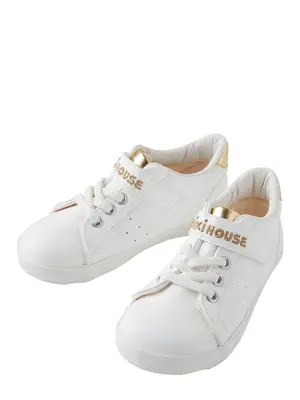 MIKI HOUSE Logo Sneakers - Gold