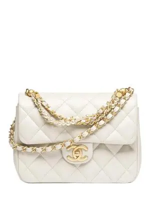 Chanel Mini Flap Bag Ecru
