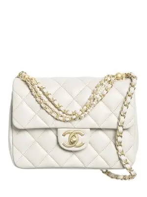 Chanel Mini Flap Bag Light Gray